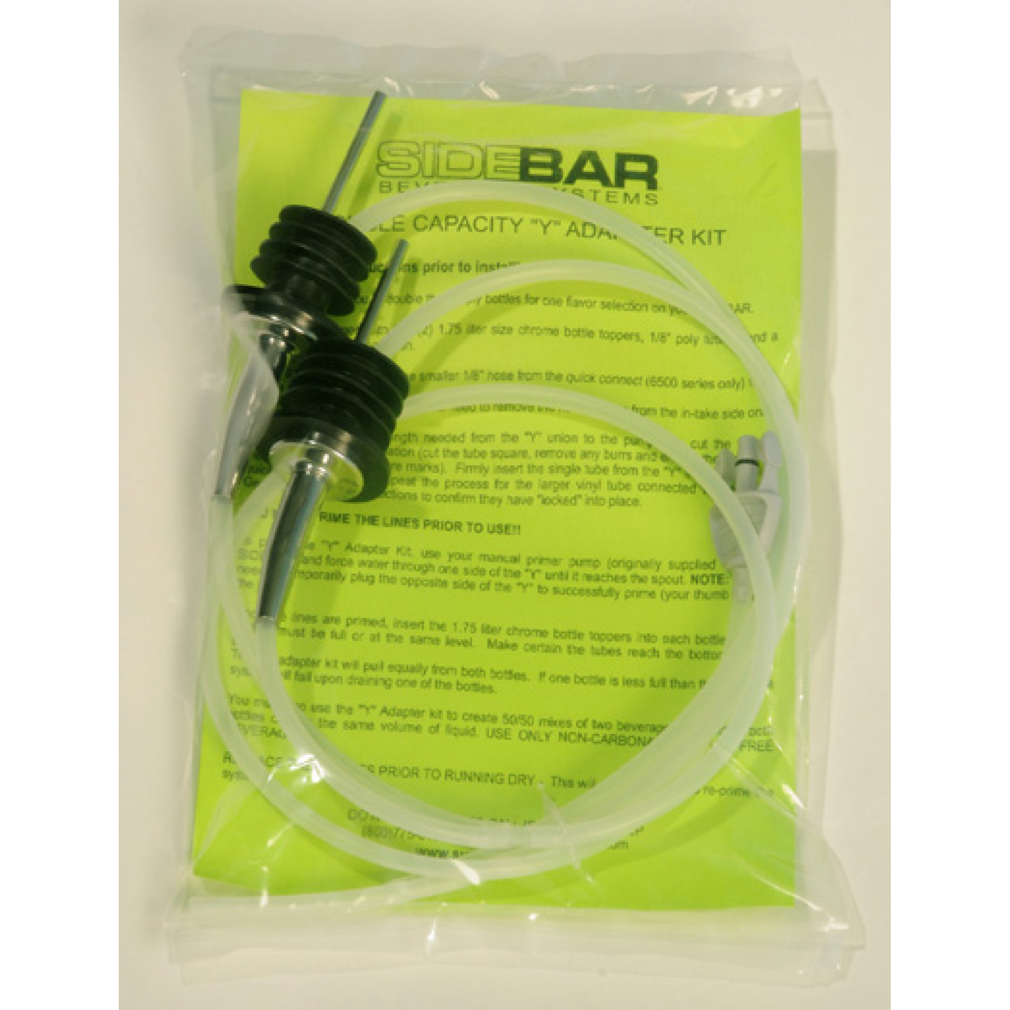 SIDEBAR Beverage Systems Double Capacity Y Adapter